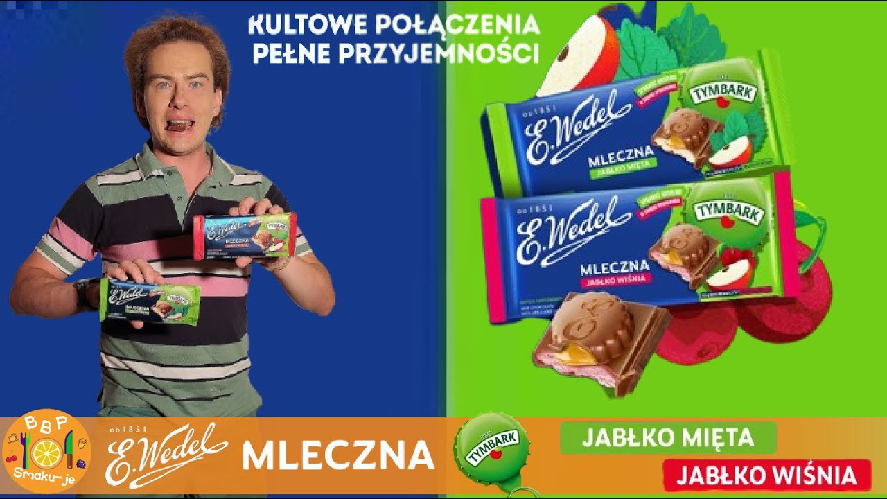 Wedel Mleczna Tymbark Jabłko Mięta i Jabłko Wiśnia | BBP Smaku-je #403 ...