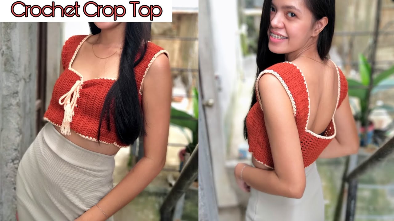 Easy Crochet Crop Top Tutorial|For Beginner|Loose Crop Top|Ana DIY ...
