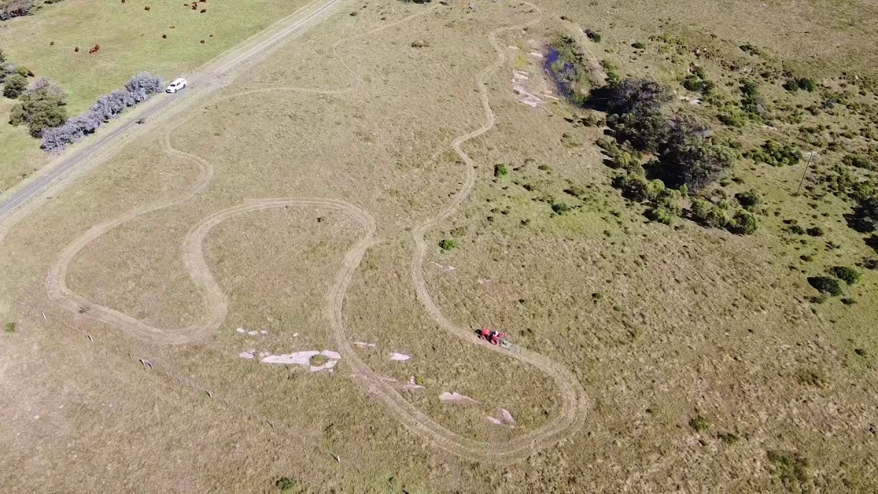 Building the kids a bike track round 1 - YouTube