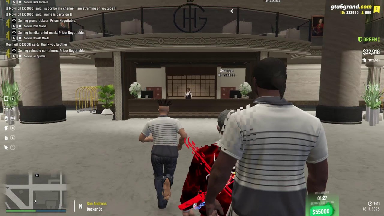 Playing Gta 5 Multiplayer Rage Mp server - YouTube