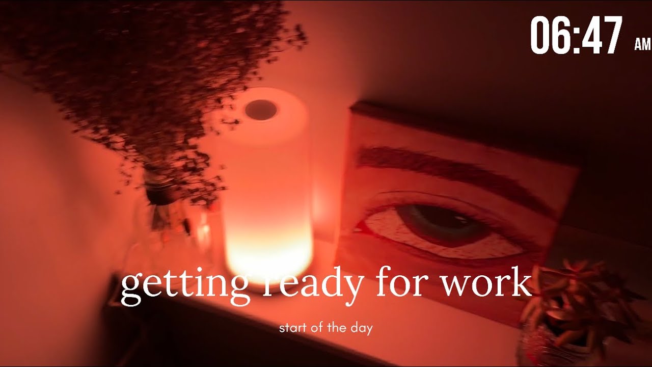 getting ready for work. morning routine + time after work🐰 - YouTube