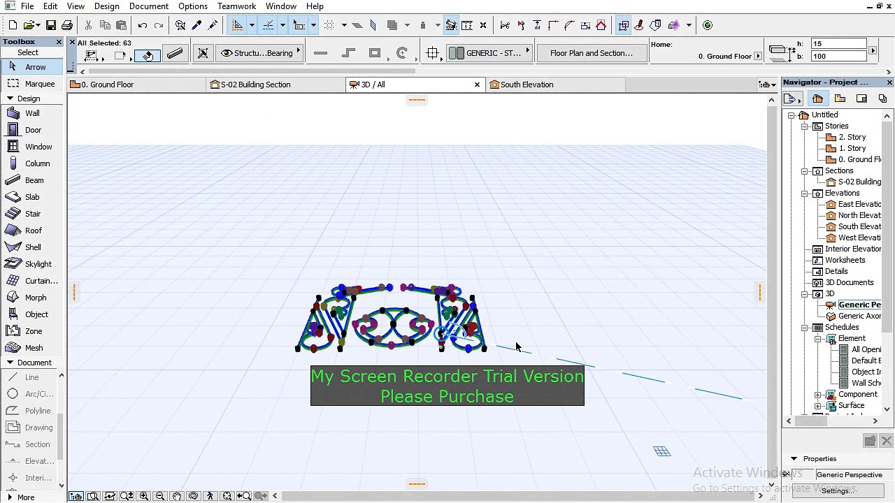 how to create hand rail using archicad 19 - YouTube