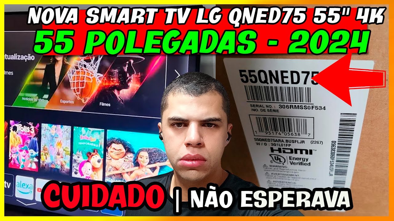🔴 NOVA LG SMART TV LG QNED75 55'' 4K | Análise LG 55QNED75 55 ...