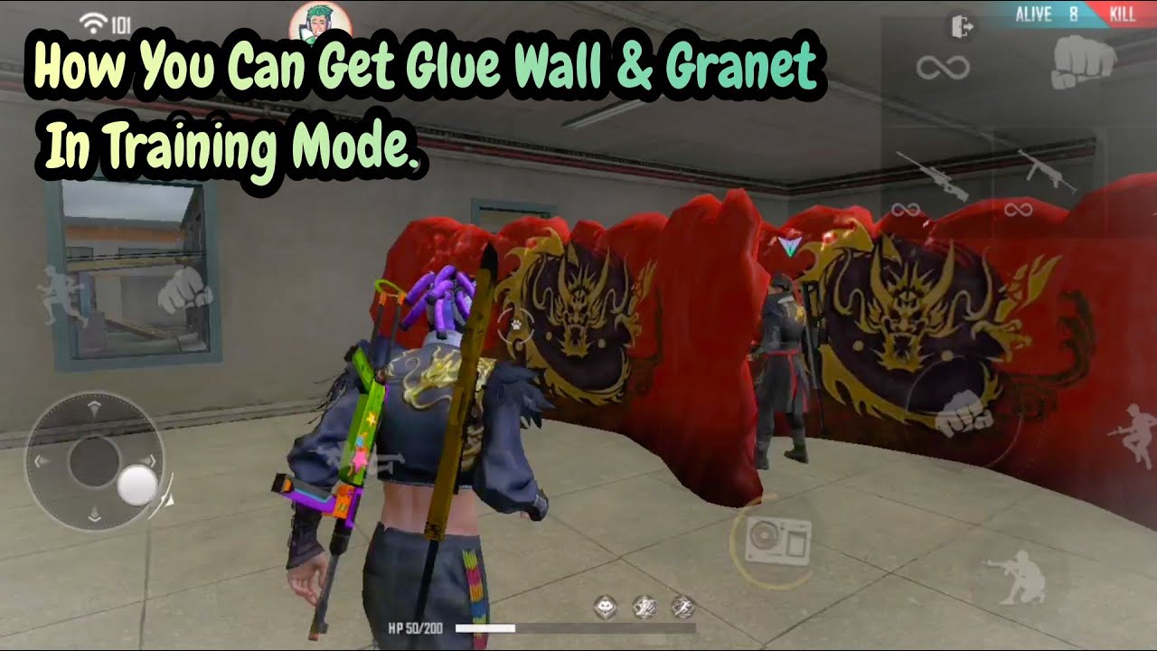 How You Can Get Glue Wall & Granet In Training Mode. (FREE FIRE) - YouTube