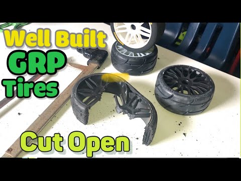 This is how well GRP tires are build lets cut one open - YouTube