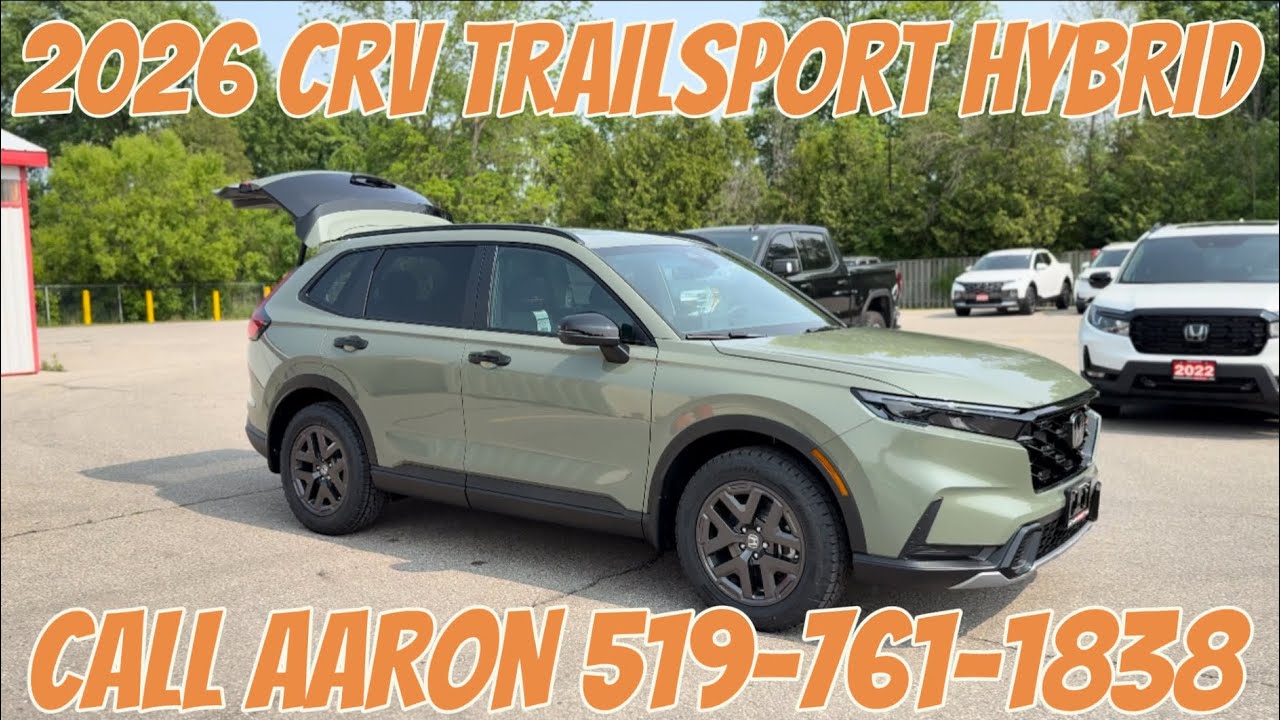 First look All New 2026 Honda CRV Trailsport Hybrid in Ash Green ...