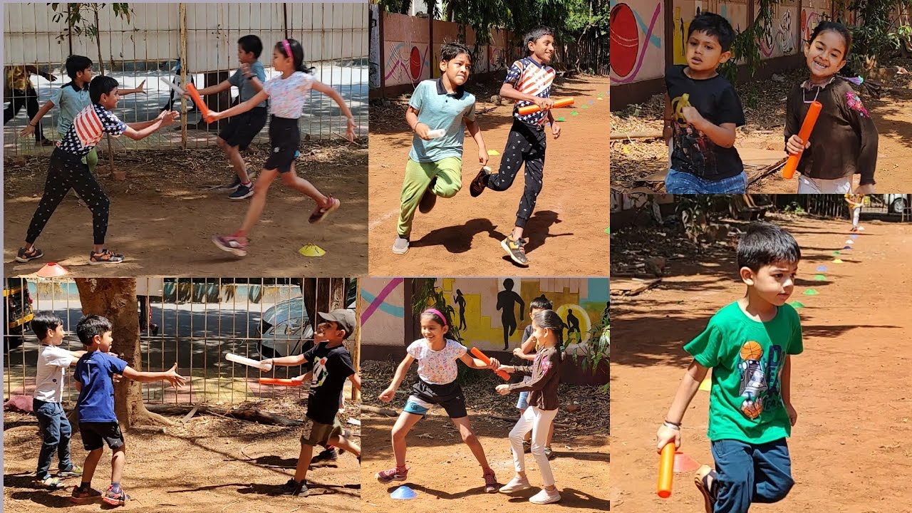 Baton Passing Relay Race by Primary Children || Relay Race || Baton ...