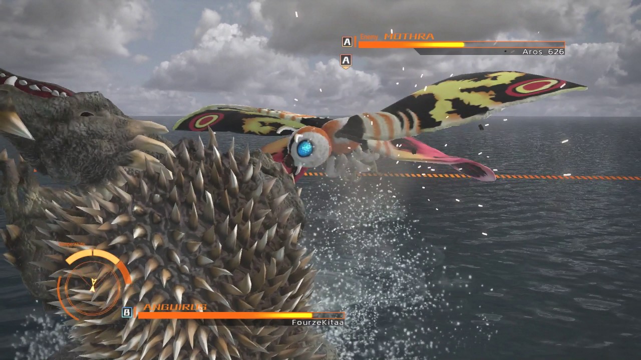 GODZILLA PS4 Online Battle - Anguirus vs Mothra - YouTube