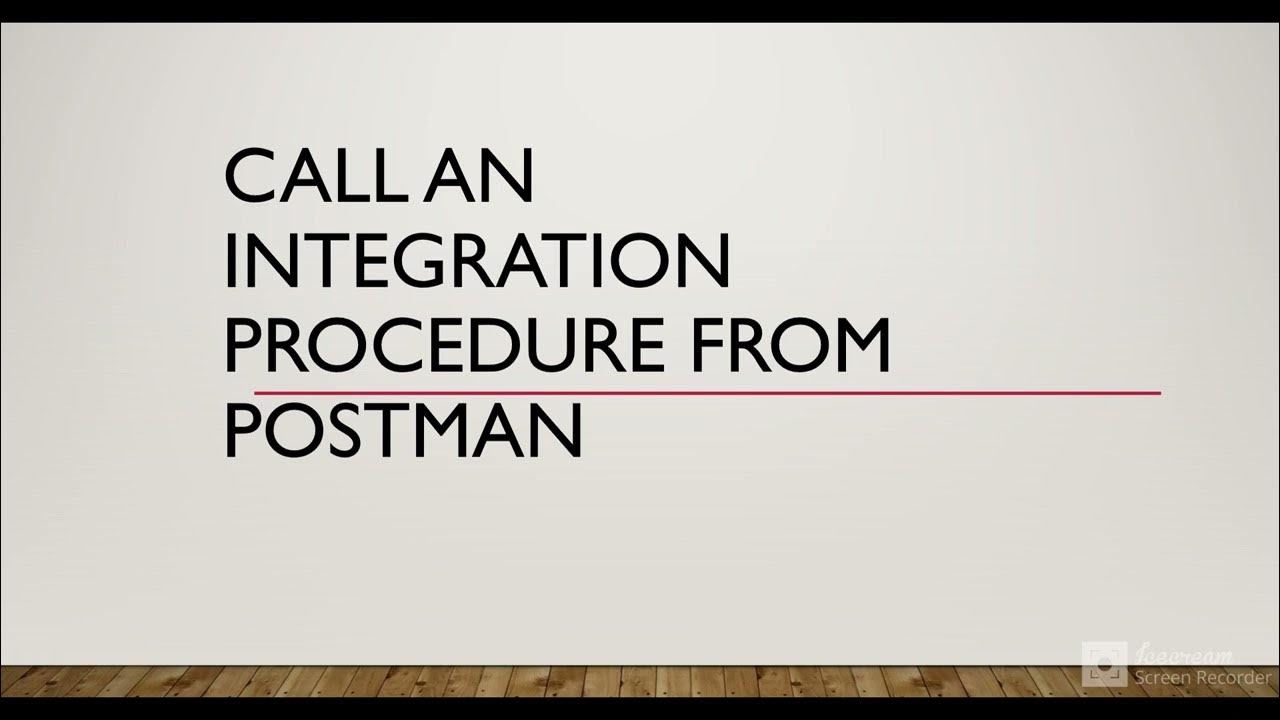 Call An Integration Procedure From Postman Salesforce Industries Youtube