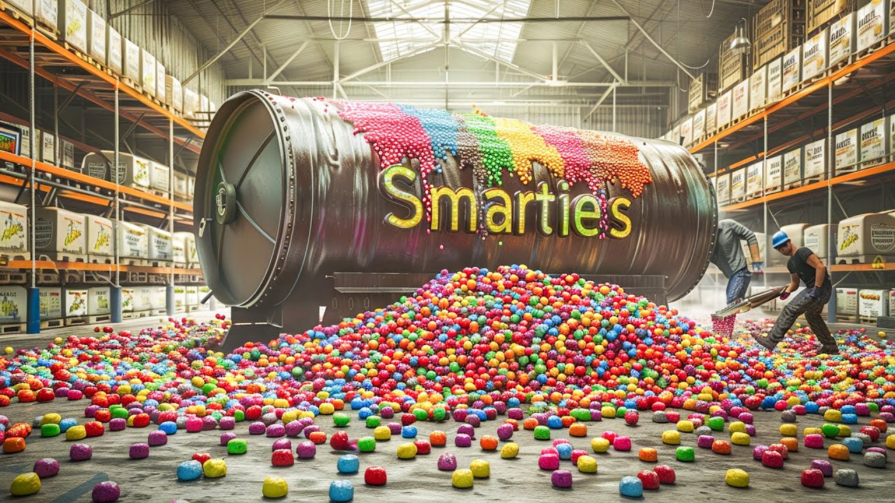 How Smarties Candy Are Made | Inside Candy Factory Production | Modern ...
