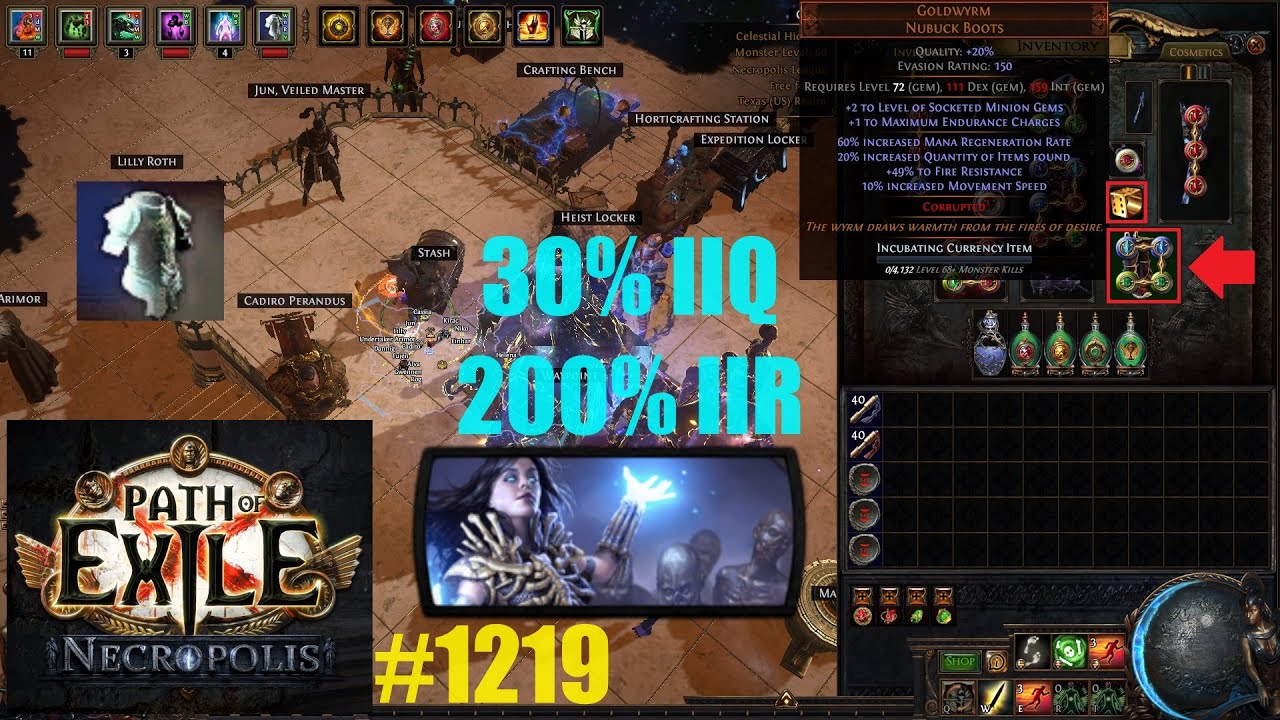 【Path of Exile 3.24】30% IIQ, 200% IIR Carrion Golem - Day 11-16 Build ...