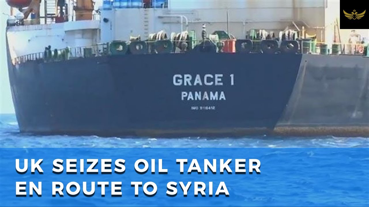 UK & EU do as U.S. orders, seizing oil tanker en route to Syria - YouTube