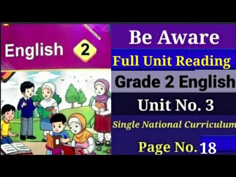 Be Aware Full Unit Reading Grade 2 English Unit Grade rade o.Sinle ...