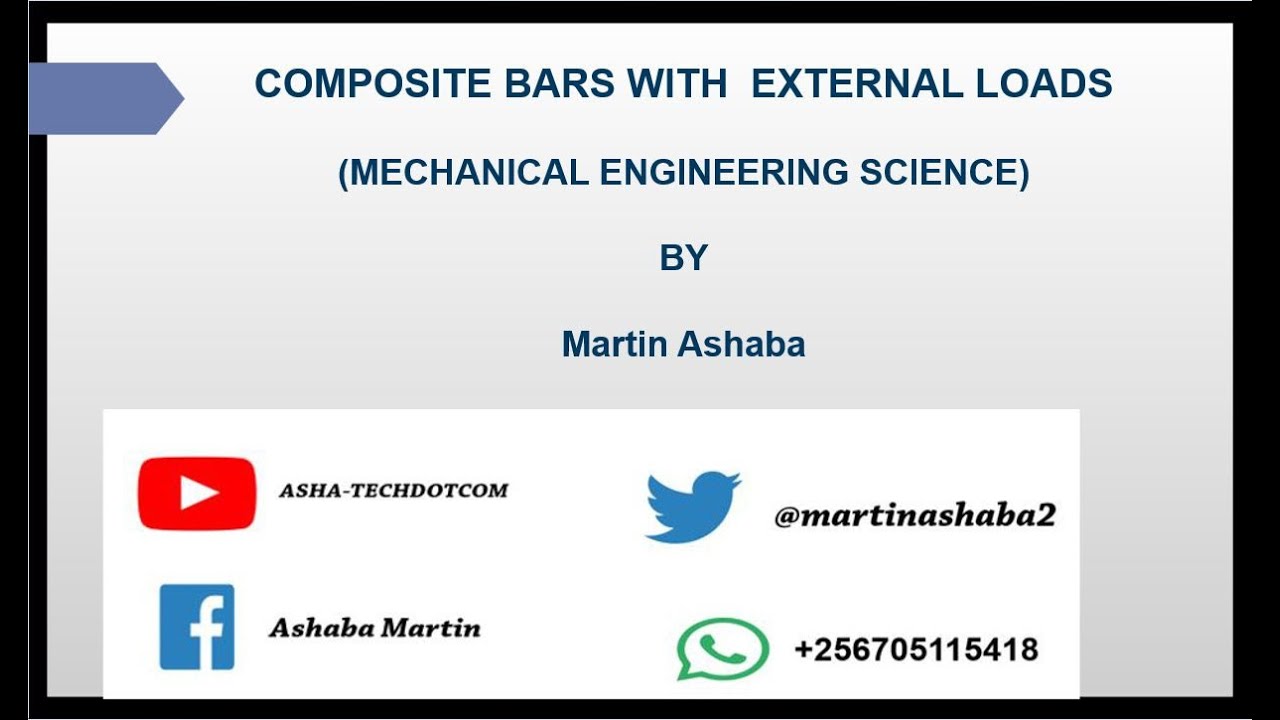 COMPOSITE BARS (Mechanical Engr Science) Calculation Example by Martin ...