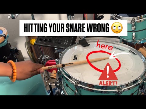 HITTING YOUR SNARE WRONG? Rim Shot Technique - YouTube