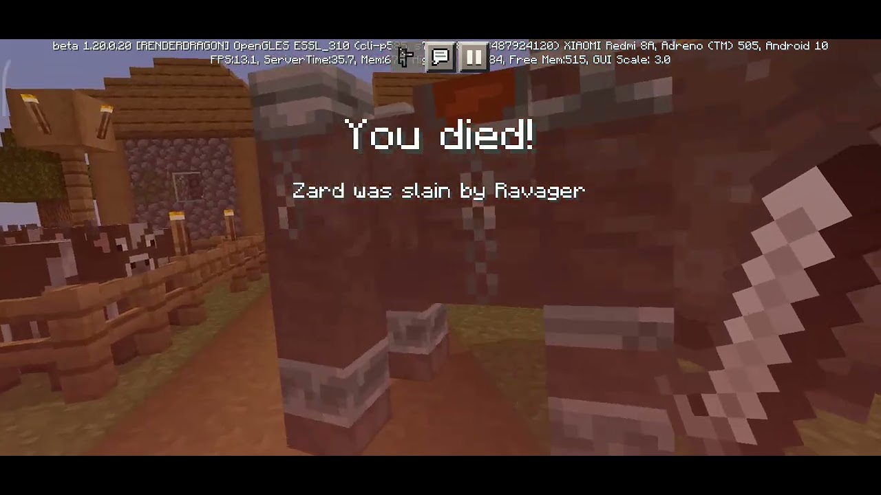 I defeated a raid in Minecraft (Player vs raid) - YouTube