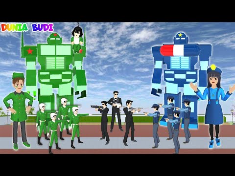 Yuta Robot🤖Tentara Vs Mio Robot🤖Polisi Kalahkan Yakuza | Sakura School ...