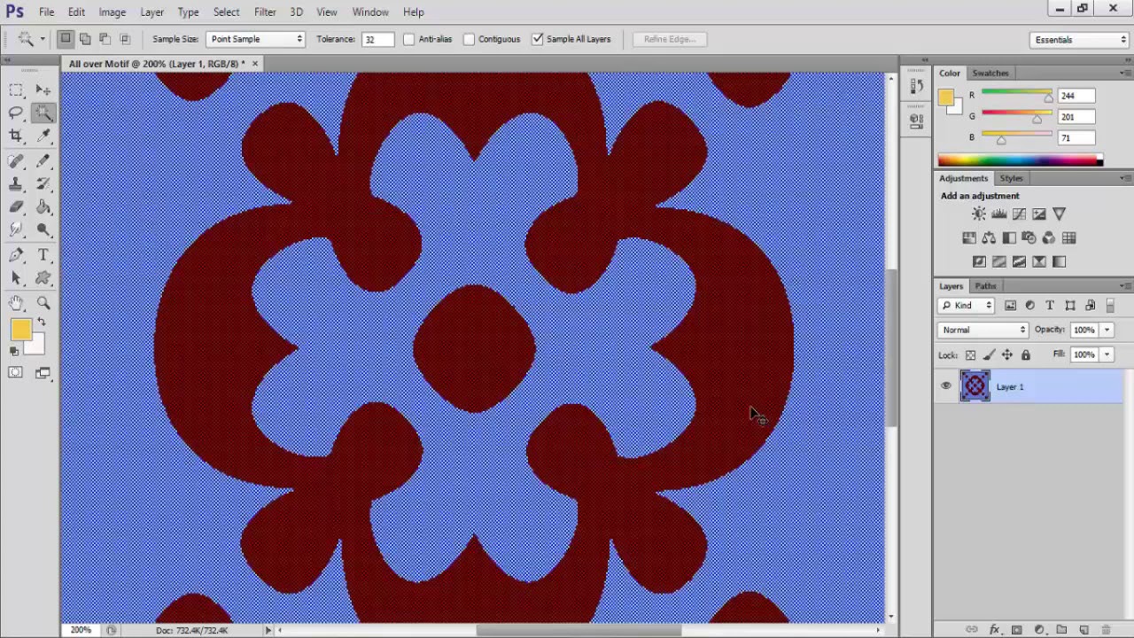Adobe Photoshop for Motif Design Part 2 - YouTube