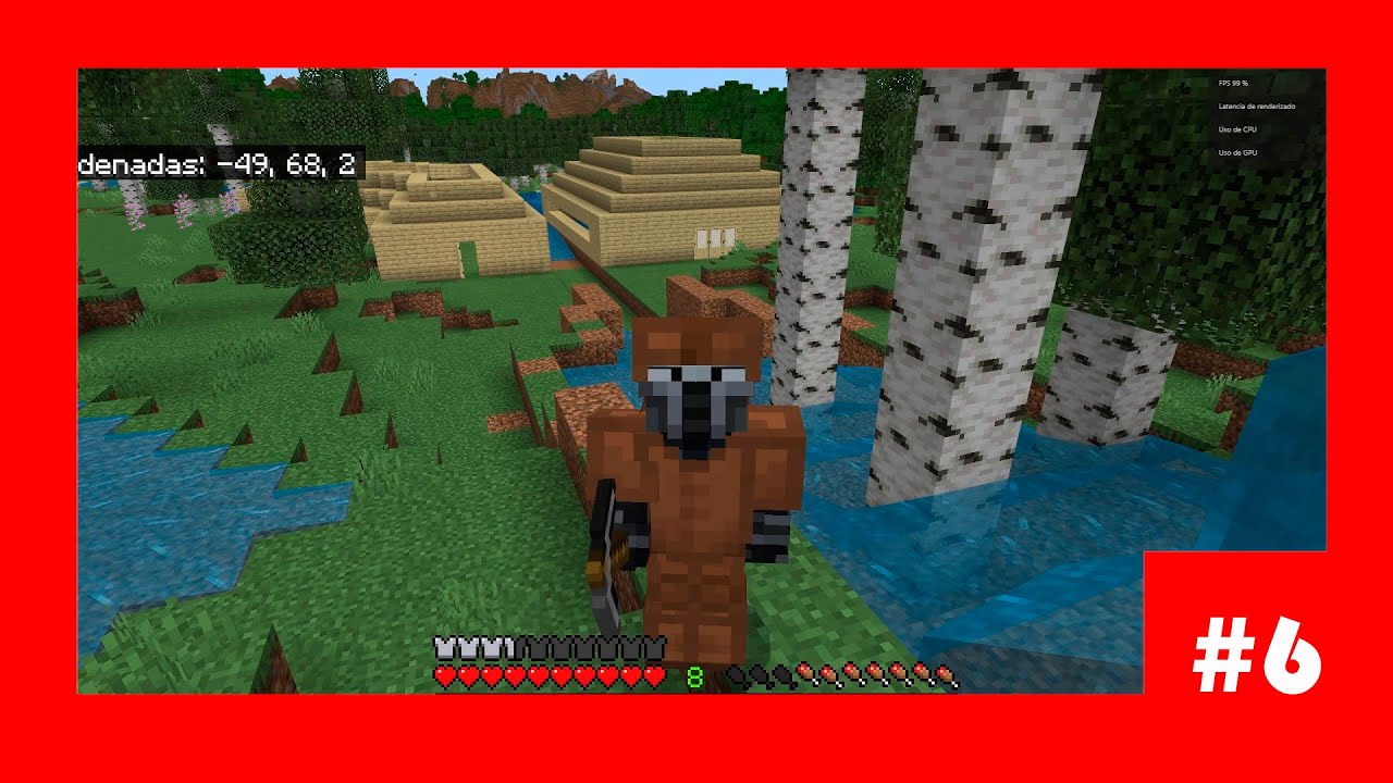 Seguimos construyendo nuestra casa Y Creamos una cascada l Minecraft l ...