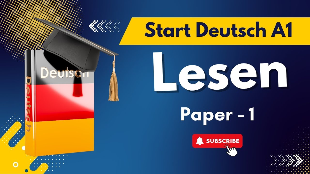 Start Deutsch A1 Exam 2024 || Paper - 1 || Lesen mit Antworten ...