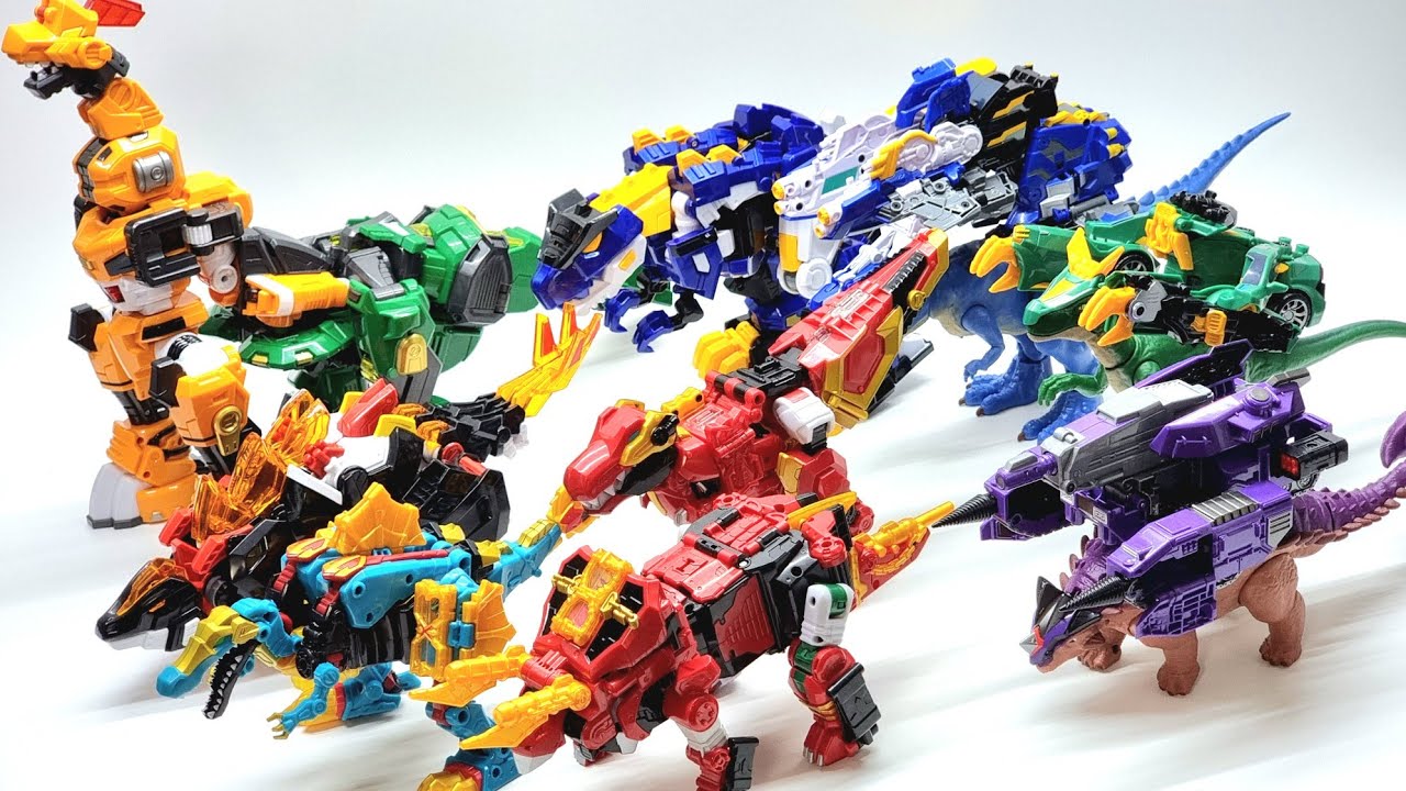 Mini Force Super10 Super Tron dinosaurs Robot Toys Transformation 미니특공대 ...