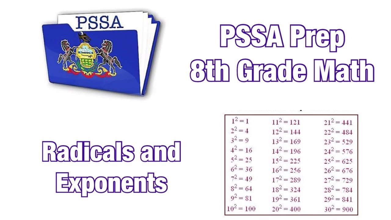 PSSA Prep - 8th Grade Math - Part 2: Radicals and Exponents - YouTube