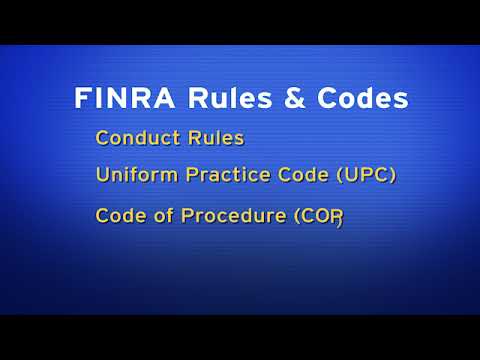 Unit 4 2 FINRA Rules and Codes - YouTube