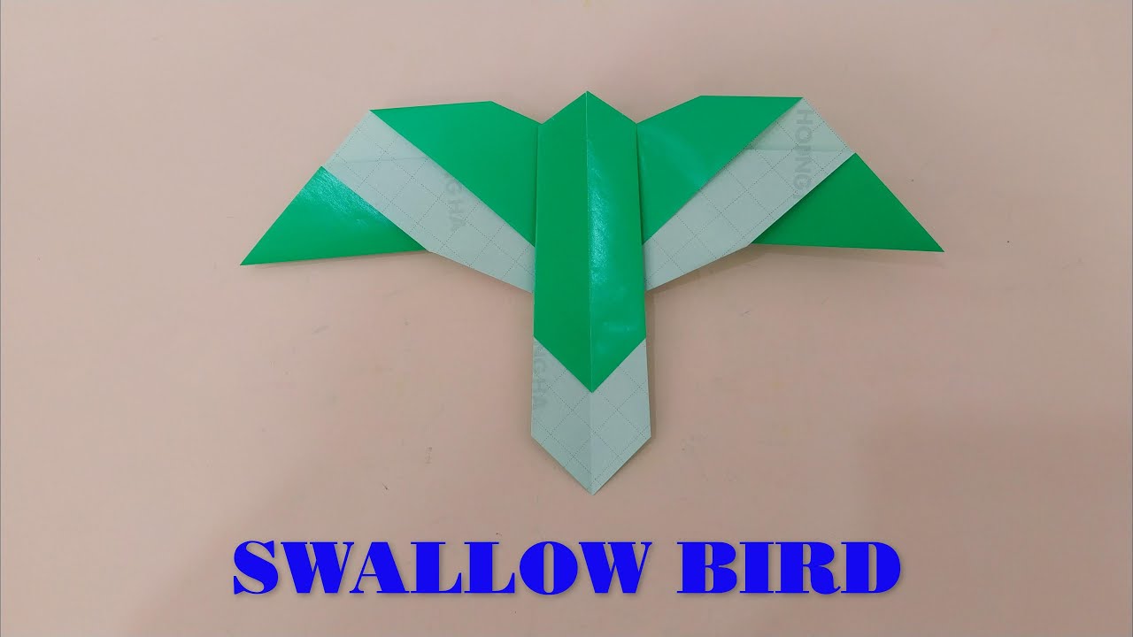 How to make an origami swallow bird easy | Swallow bird - YouTube