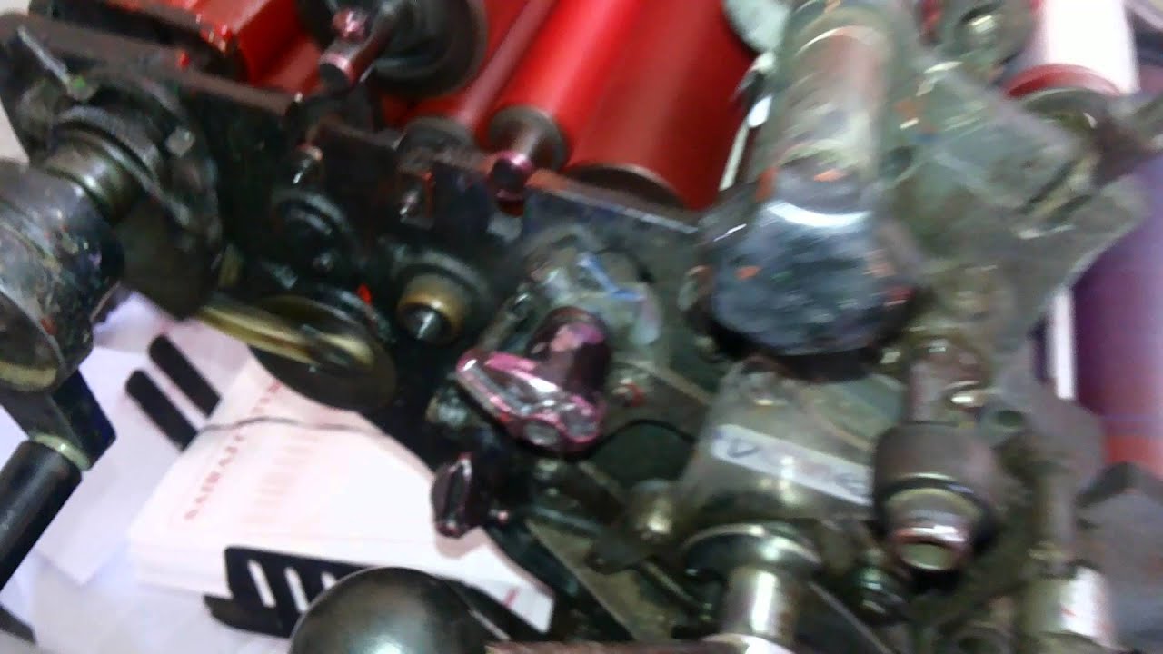 multilith offfset printing 1250 - YouTube