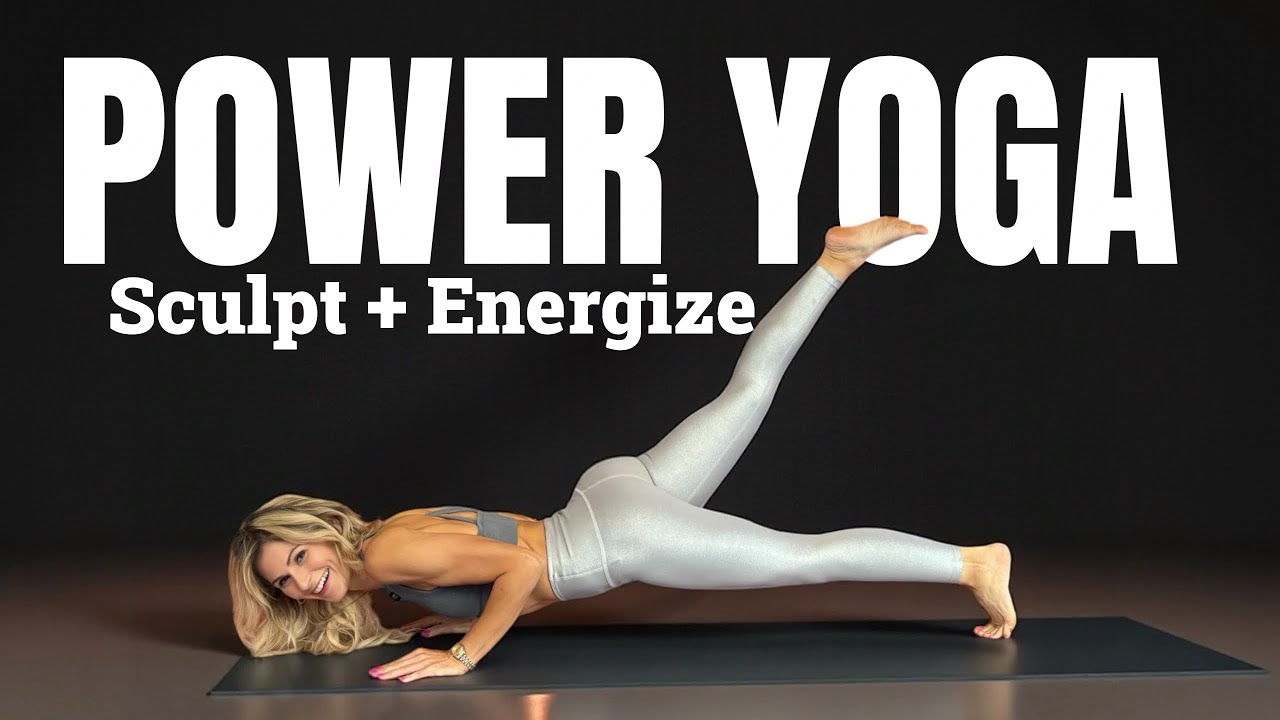 Power Yoga for Weight Loss • 20 Minutes • Total Body Sculpt + Strong ...