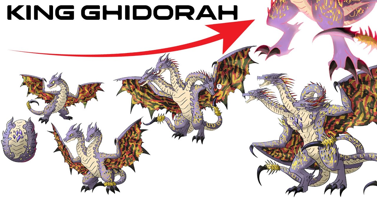King Ghidorah as 18 types grow up evolution | Monterverse Fanart | Maxxive Jumpo - YouTube