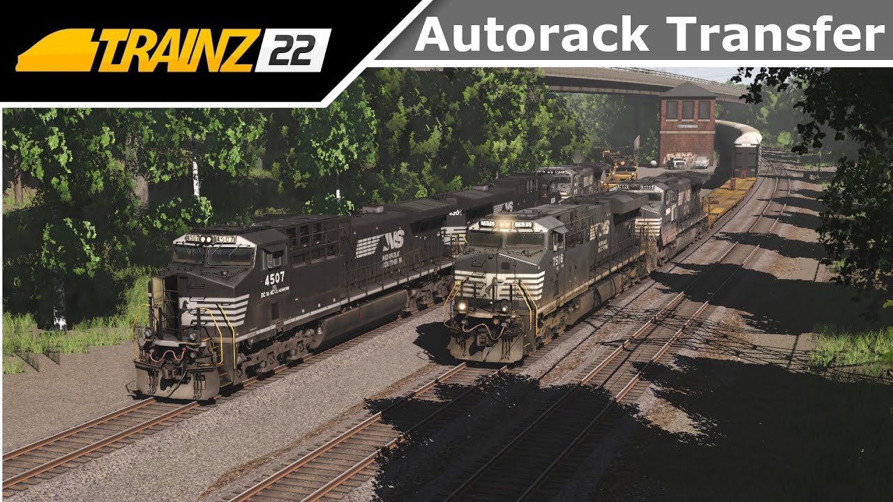 Trainz 2022 - Autorack Transfer - YouTube