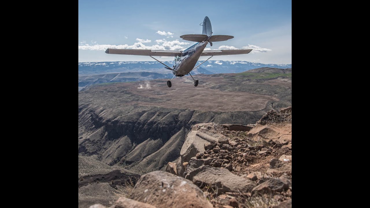 Cliff Diving A C-170, with Jughead, Dakota, and a Random Motorcycle ...