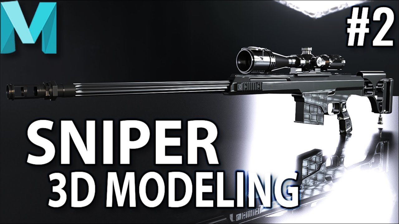 Sniper 3d Modeling- Sniper AWM Pt.2 #snipermodeling #speedmodeling ...