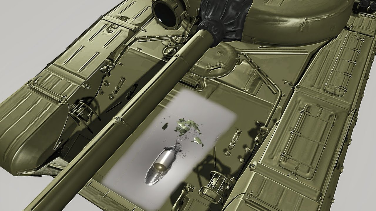 M103 vs T-72A | 120mm M358 | Armor Penetration Simulation - YouTube