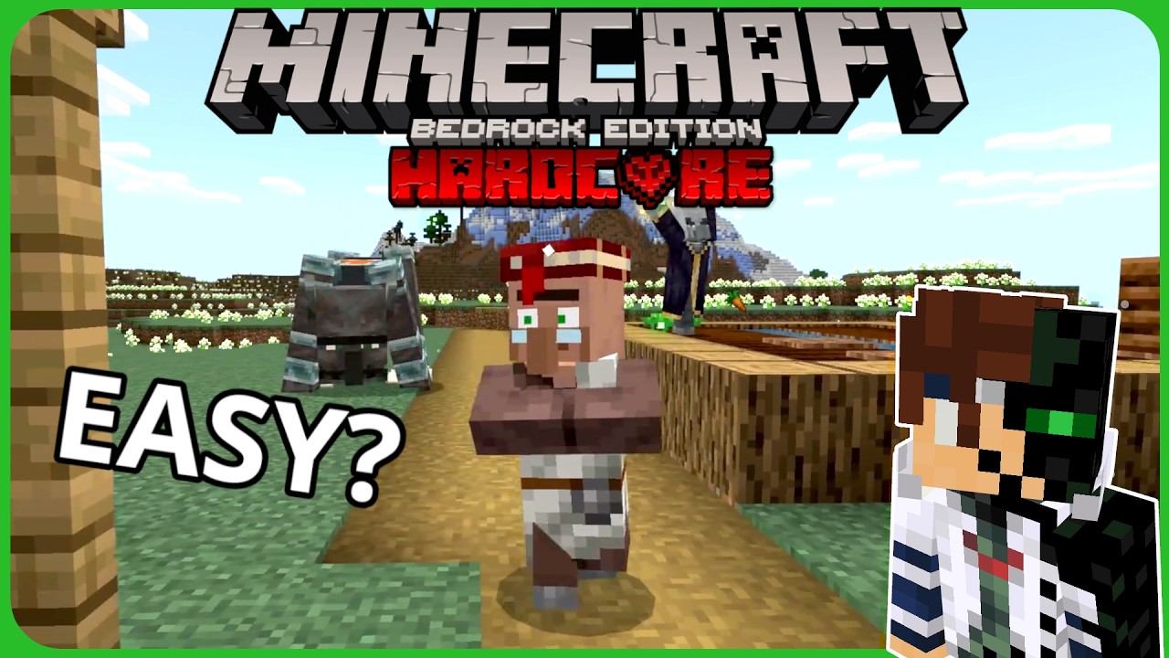 Raids are NOT Balanced | 100 Days Minecraft Bedrock Hardcore EP5 - YouTube