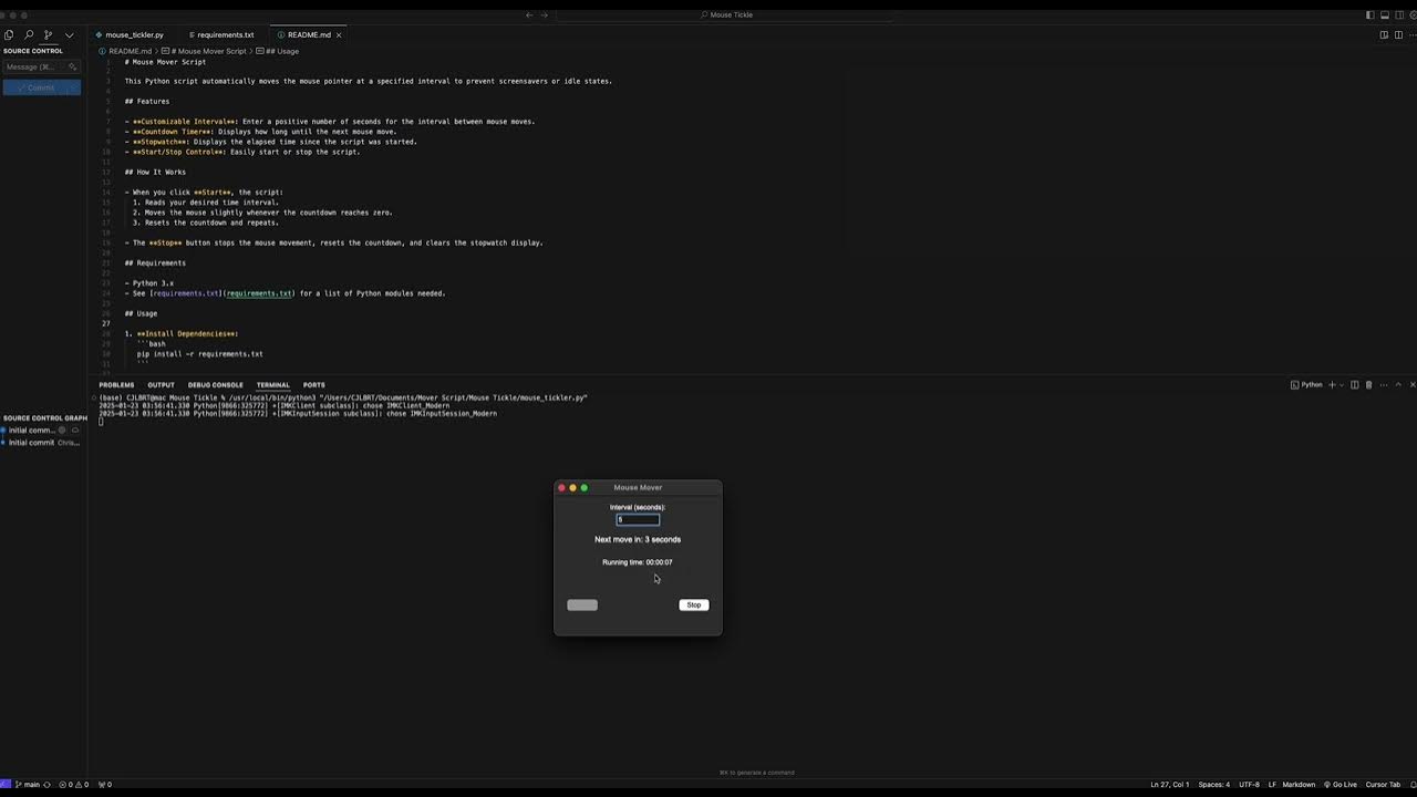 Stop Going Idle! Use This Python Mouse Tickle Script to Stay Active ...