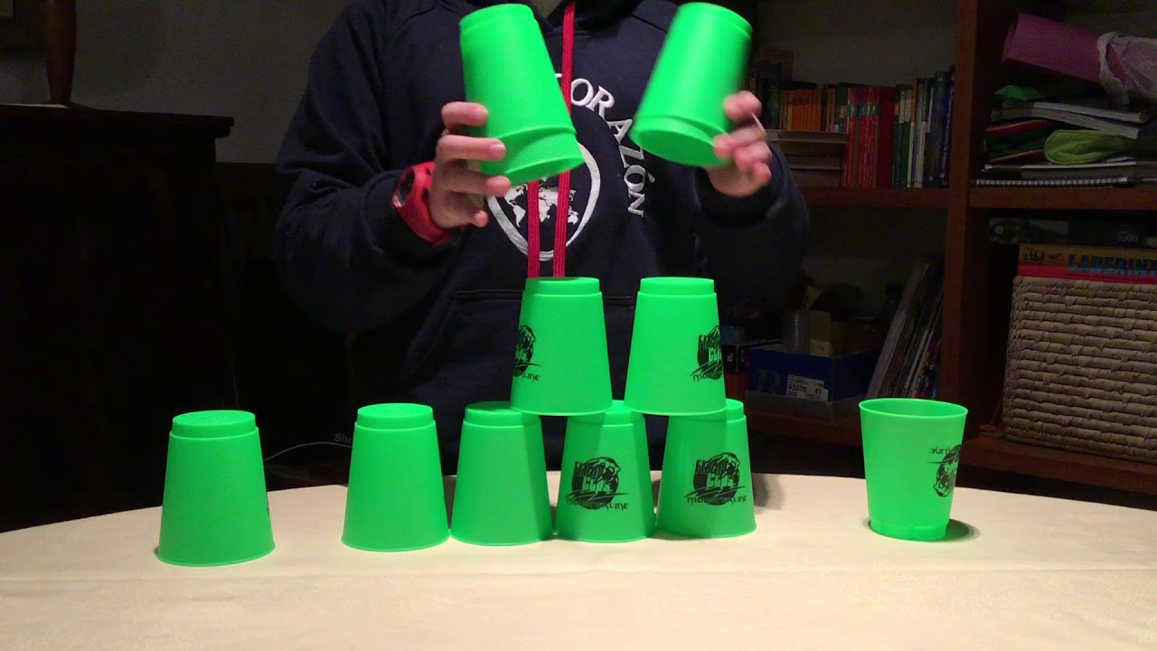 Tutorial del juego con vasos de STACKING - YouTube