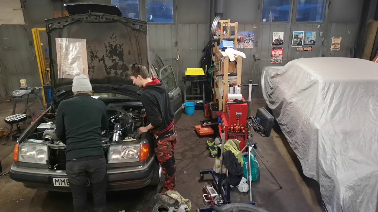 Mercedes s124 m104 turbo first startup with new engine - YouTube