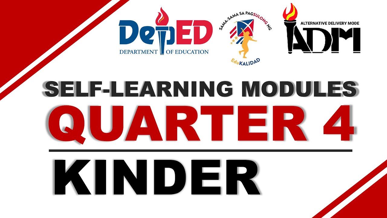 Quarter 4 – Kinder (SLM) Self-Learning Modules - YouTube