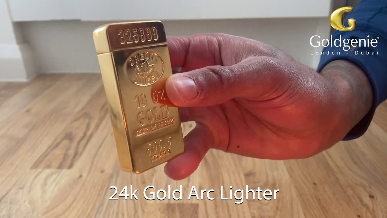 24k Gold Plated Electric Arc lighter | 24k Gold Arc Lighter | Goldgenie ...