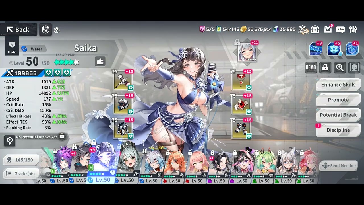 Making the legendary Idol Kawakita Saika 6 stars. Noclyn/Saika/Joyce combo 🤫. Ark ReCode. - YouTube