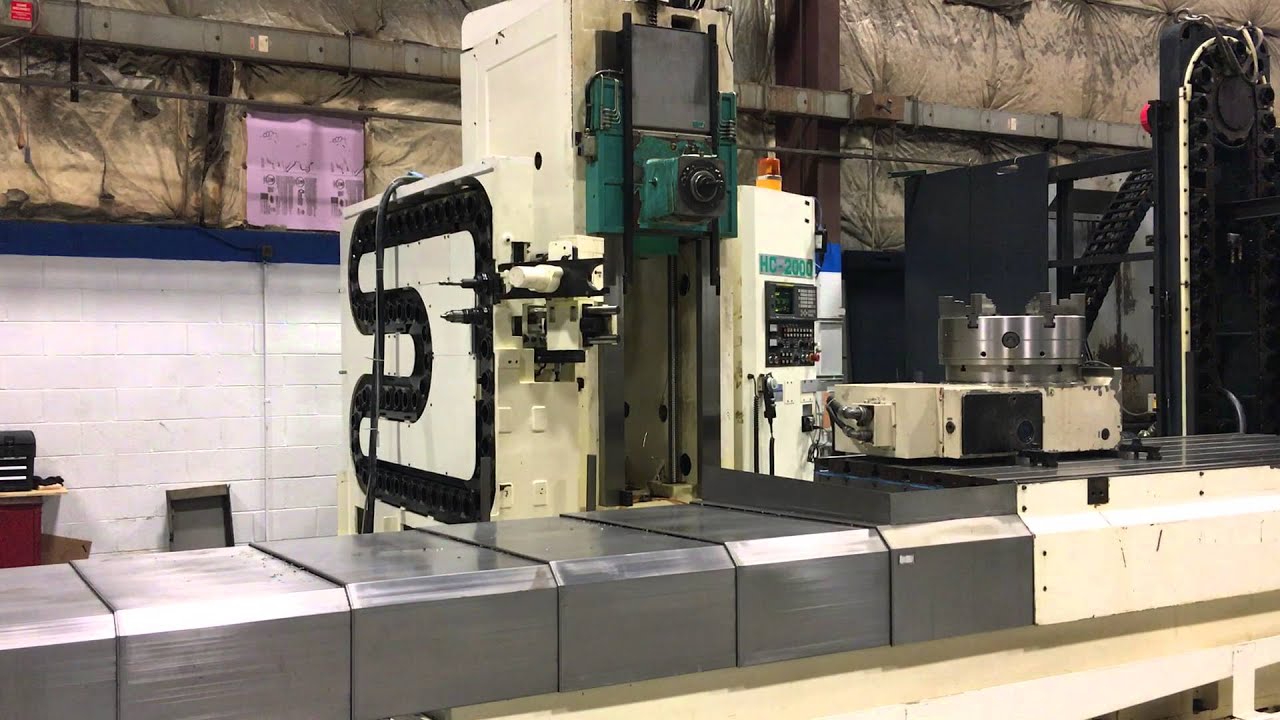 00' Dah Lih HC-2000 Horizontal Machining Center - YouTube