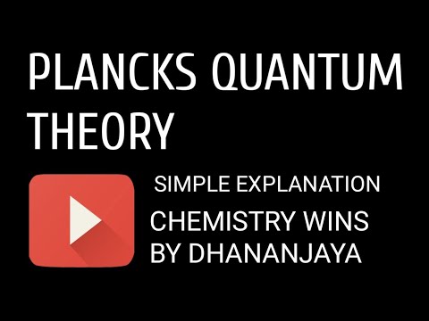PLANCKS QUANTUM THEORY @sadhanadhananjaya CHEMISTRY WINS #chemistry - YouTube