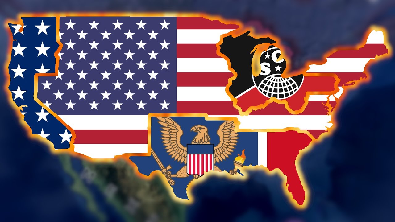 Second American Civil War in Hoi4 / Kaiserreich / RP storytelling - YouTube