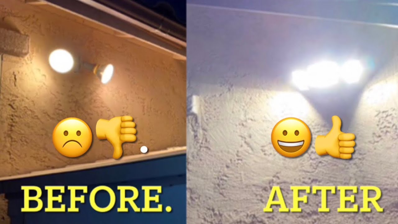 OUTDOOR LIGHTING UPGRADE TO LED HOW TO SWITCH OUT AN OLD EXTERIOR LIGHT ...