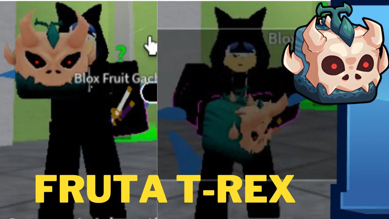 Me comi la nueva fruta T-REX en Blox Fruits - YouTube