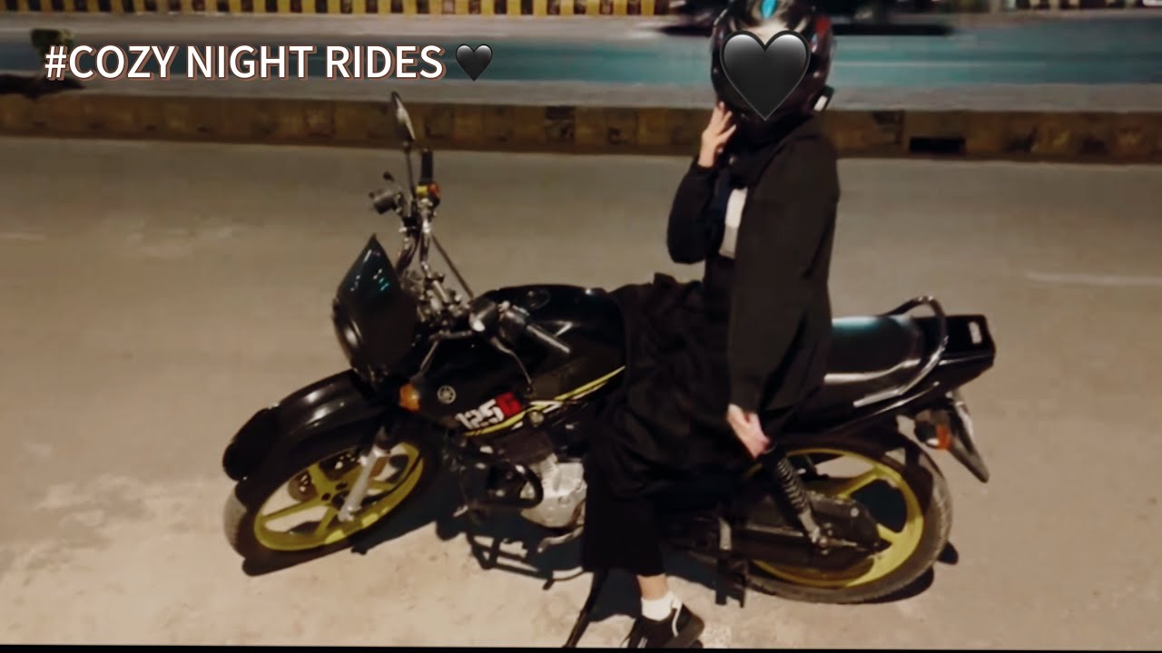 Cozy night rides with bruh 🖤 - YouTube