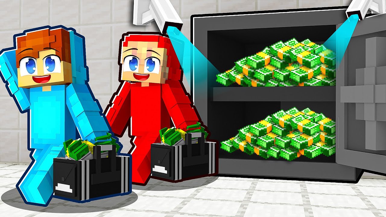 Perik RÅNADE En Bank I Minecraft! - YouTube