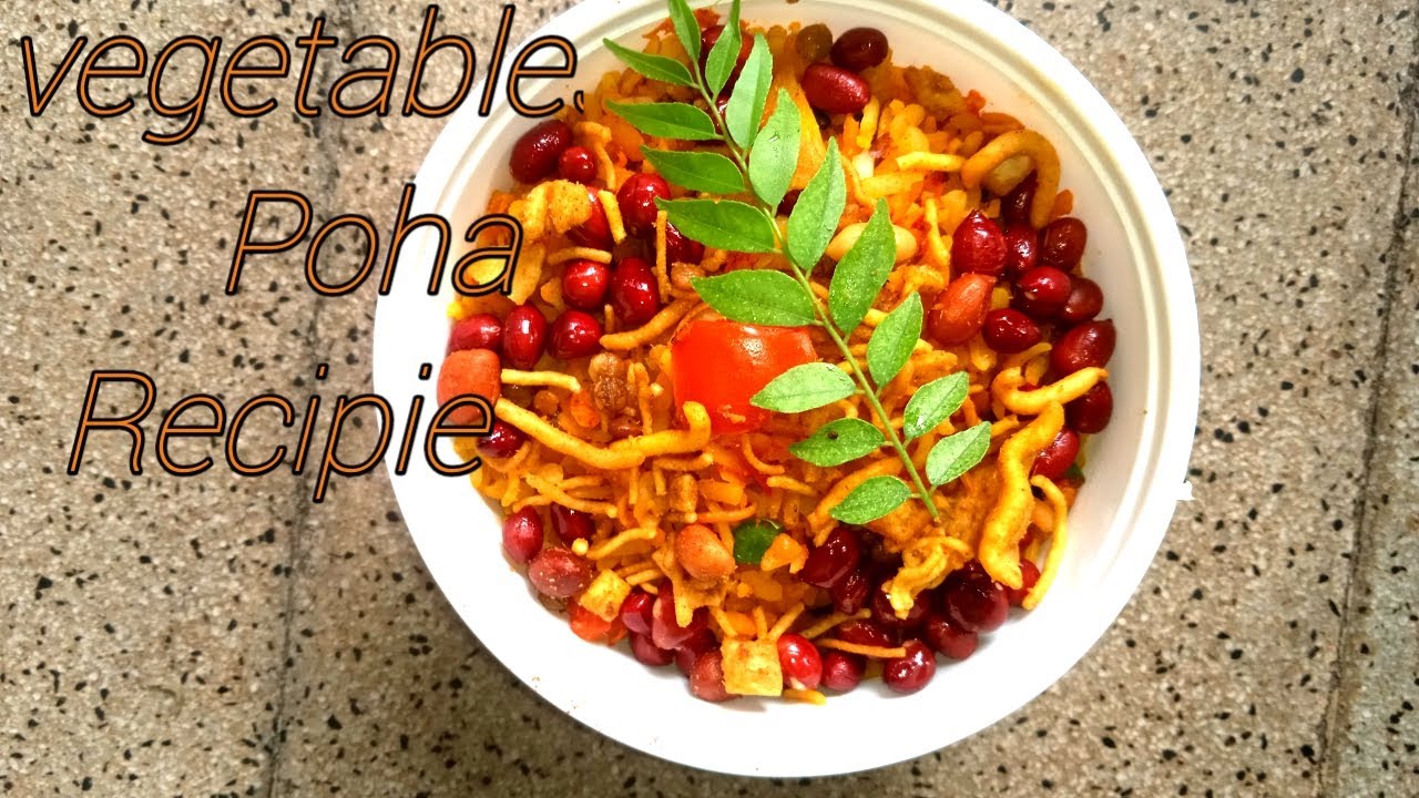 Vegetable Poha Recipe- Mixed vegetable poha - YouTube
